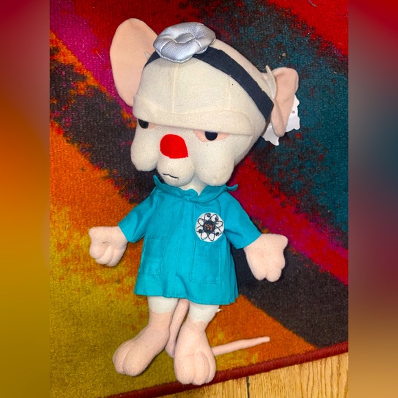 Warner Bros. | Toys | Warner Bros Animaniacs Pinky The Brain Acme Lab Plush 997 Wb Cartoon With ...